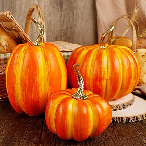Amazon.com: winemana 12 Pack Velvet Pumpkins Fall Decor, Fabric Foam ...
