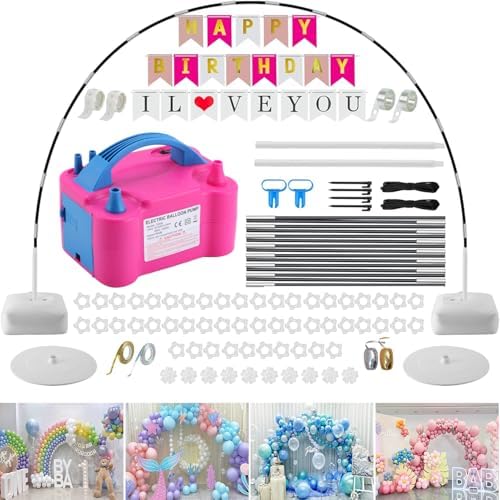 Balloon Arch Kit With Electric Pump Base Frame Adjustable Balloon Arch ...