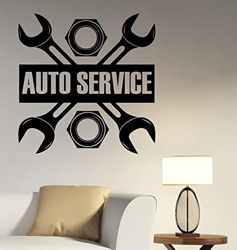 Auto Service Logo Removable Vinyl Window Decal Custom Sticker Car ...