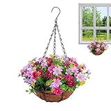 ・ブランド:ORIC・製造元:ORIC・モデル:1・製造元/メーカー部品番号:SRJ5D0FG6Z58XIE3E9・ت春と夏の雰囲気：これらの四季の花のバスケットは、屋外スペースに春と夏の雰囲気をもたらします。温かみのあるオレンジ、柔らかな...