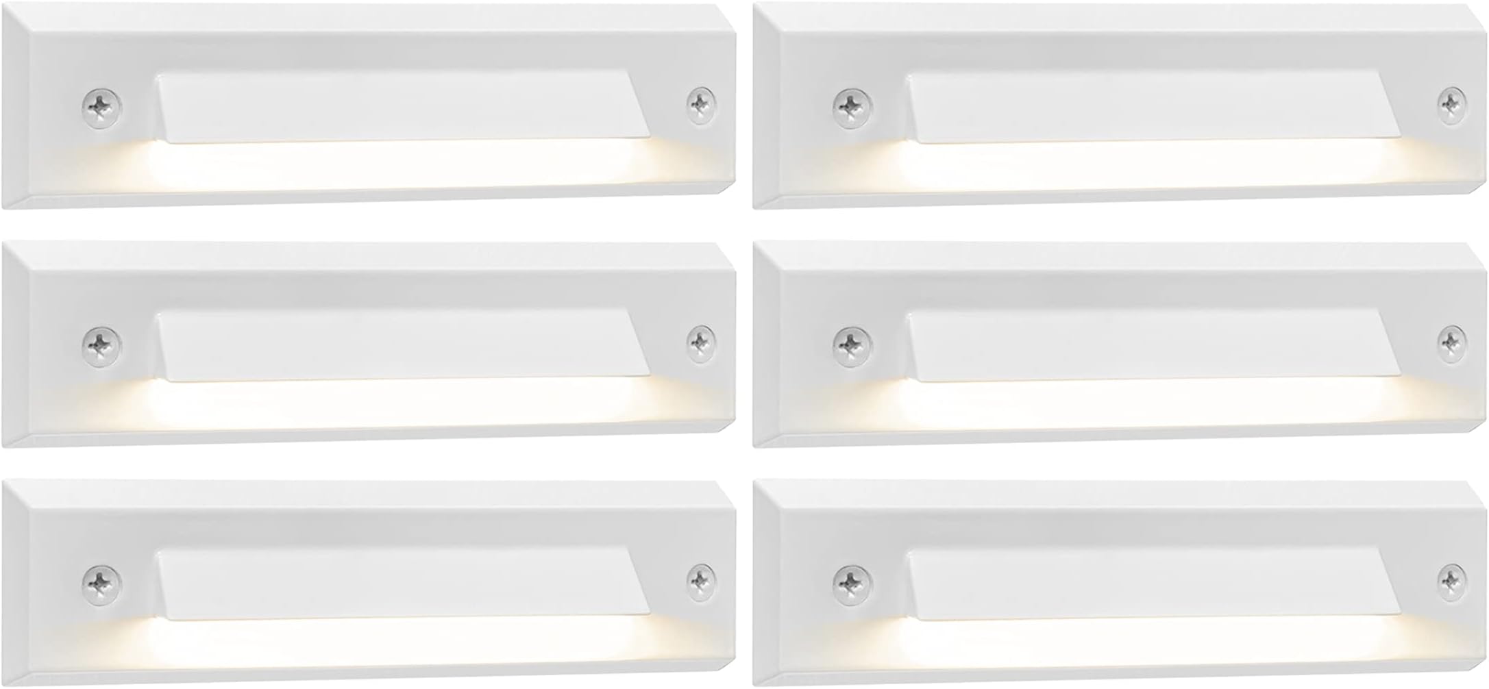 GKOLED 6-Pack Low Voltage 9-15V AC/DC LED Linear Step Lights, 2W ...