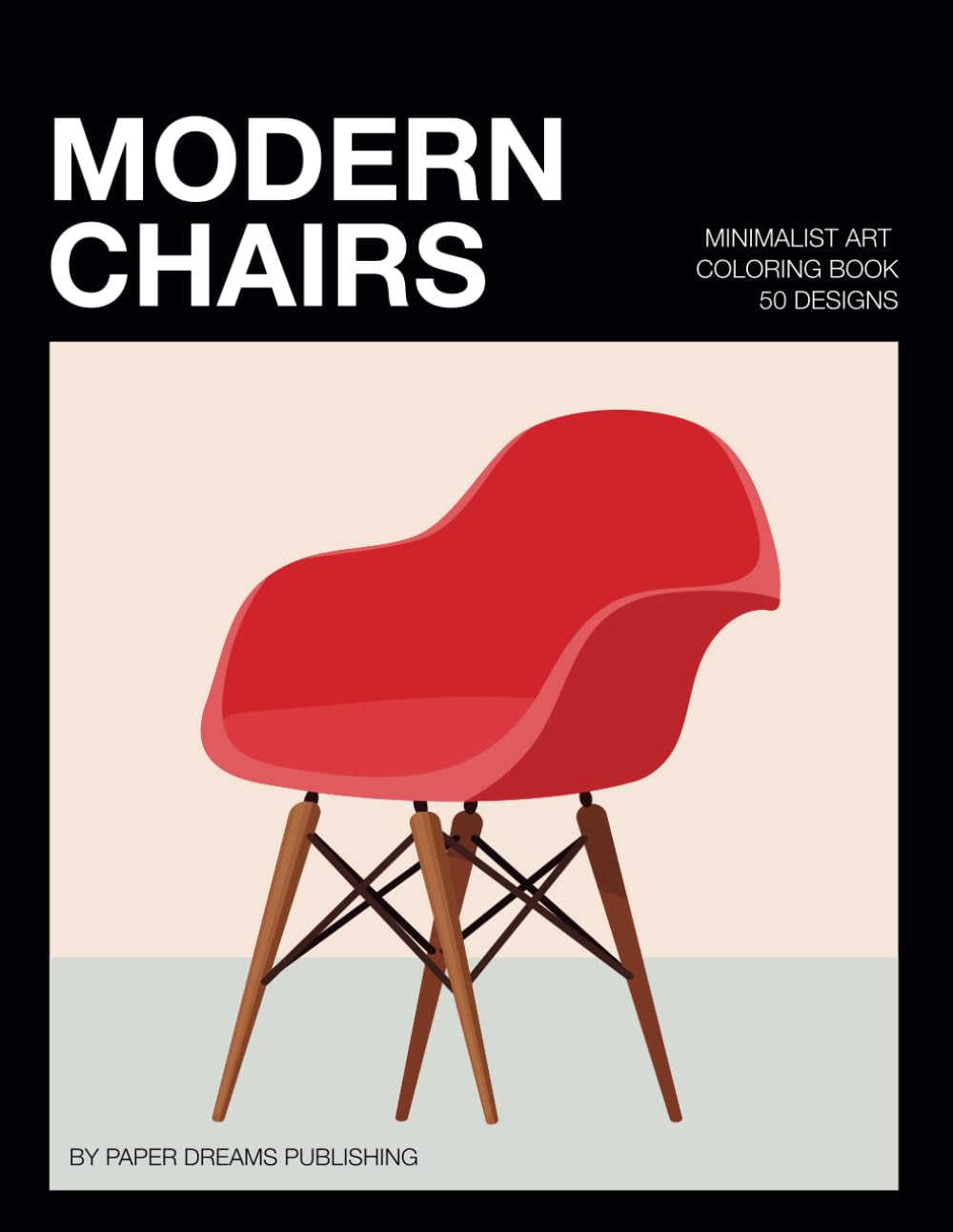 Amazon.com: Minimalist Art Modern Chairs Coloring Book for Adults: 50 ...