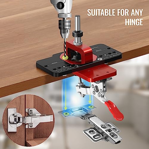 Snapklik.com : 35mm Concealed Door Hinge Jig, Aluminum Alloy Hinge Jig ...