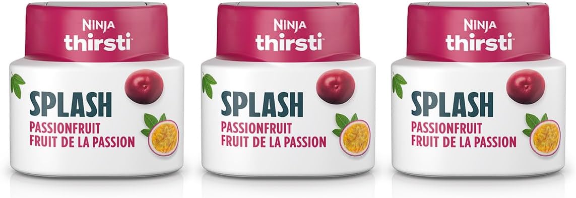 Ninja Thirsti Flavoured Water Drops, Splash with Unsweetened Fruit Essence, Exotic Passionfruit ...