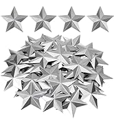 Amazon.com: GORGECRAFT 100PCS 2" Primitive Silver Metal Star Vintage ...