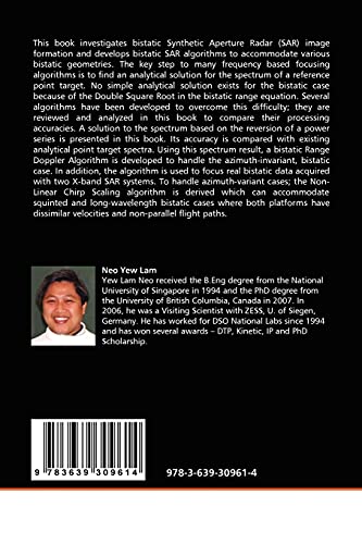 Snapklik.com : Processing Algorithms For Bistatic Synthetic Aperture Radar Data: Algorithms And ...