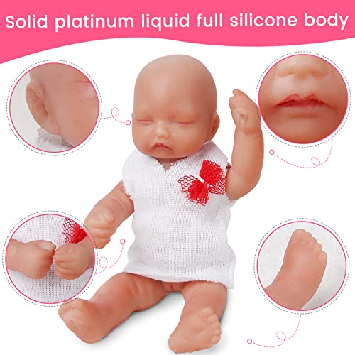 Snapklik.com : Vollence 4.5 Inch Mini Sleeping Full Body Silicone Baby ...