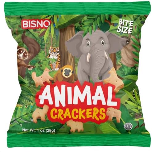 Amazon.com: Galil Bisno Animal Crackers Snack Pack Animal Crackers ...