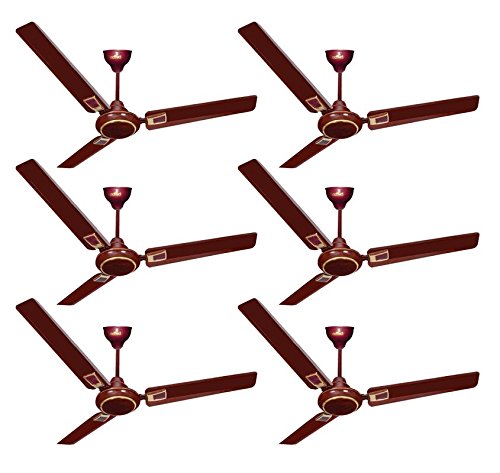ACTIVA 48 INCHES Galaxy Deco 5 Star***** Ceiling Fan Brown - Pack of ...