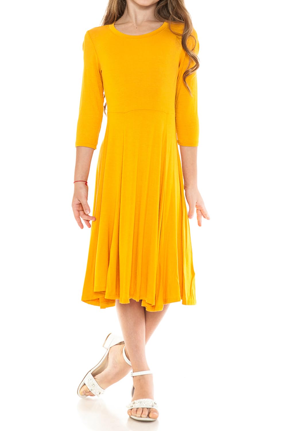 Pastel by Vivienne Women's Princess Seam A-Line Dress with Full Skirt ...