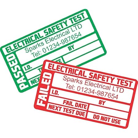 PAT/Portable Appliance Test Labels/Stickers Passed Failed Pass Fail ...
