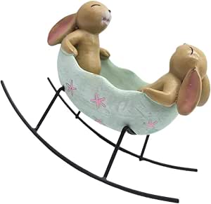 our fave Easters Bunnies Rocking in Eggs Cradles Sculpture Resins ...