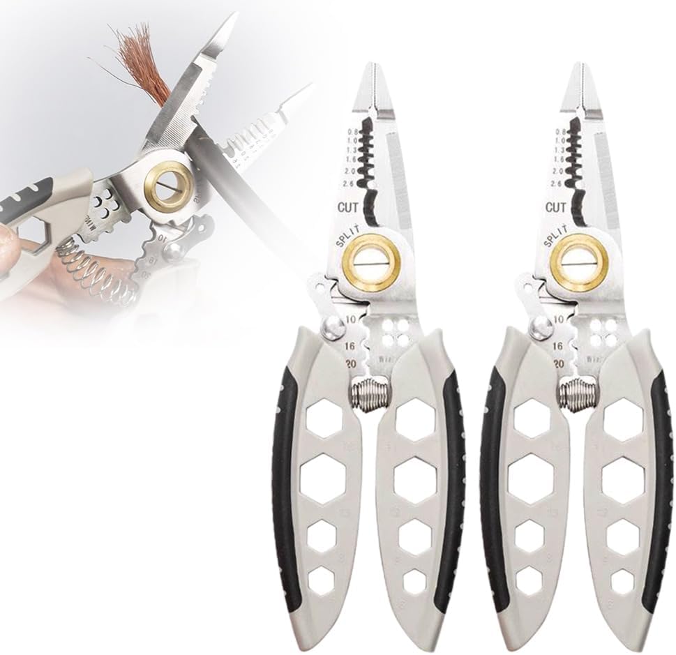 7-inch Multipurpose Wire Stripper, 2024 Upgraded Multi-Functional Wire ...