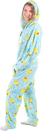 Amazon.com: Forever Lazy Adult Onesie - Duckie - M : Clothing, Shoes ...