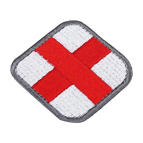 Medic Red Cross First Aid Tactical Military Morale Embroidered Patch ...