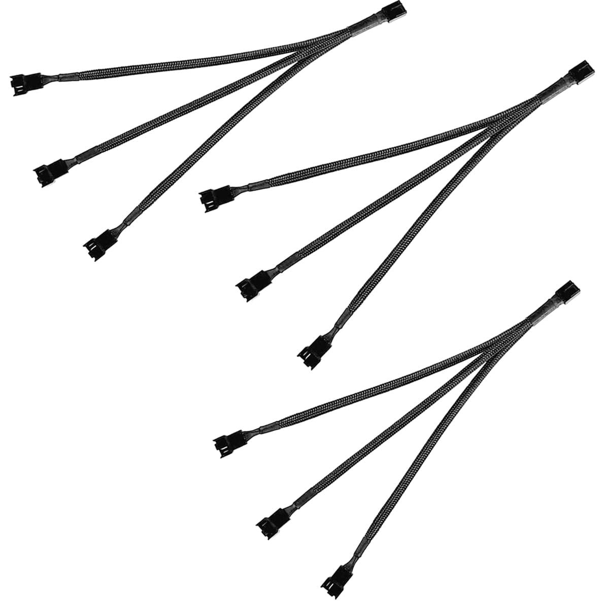 Daisy Chain Pc Fans PREMIUM Sleeved 4 Pin PWM Daisy Chain Fan Splitter ...
