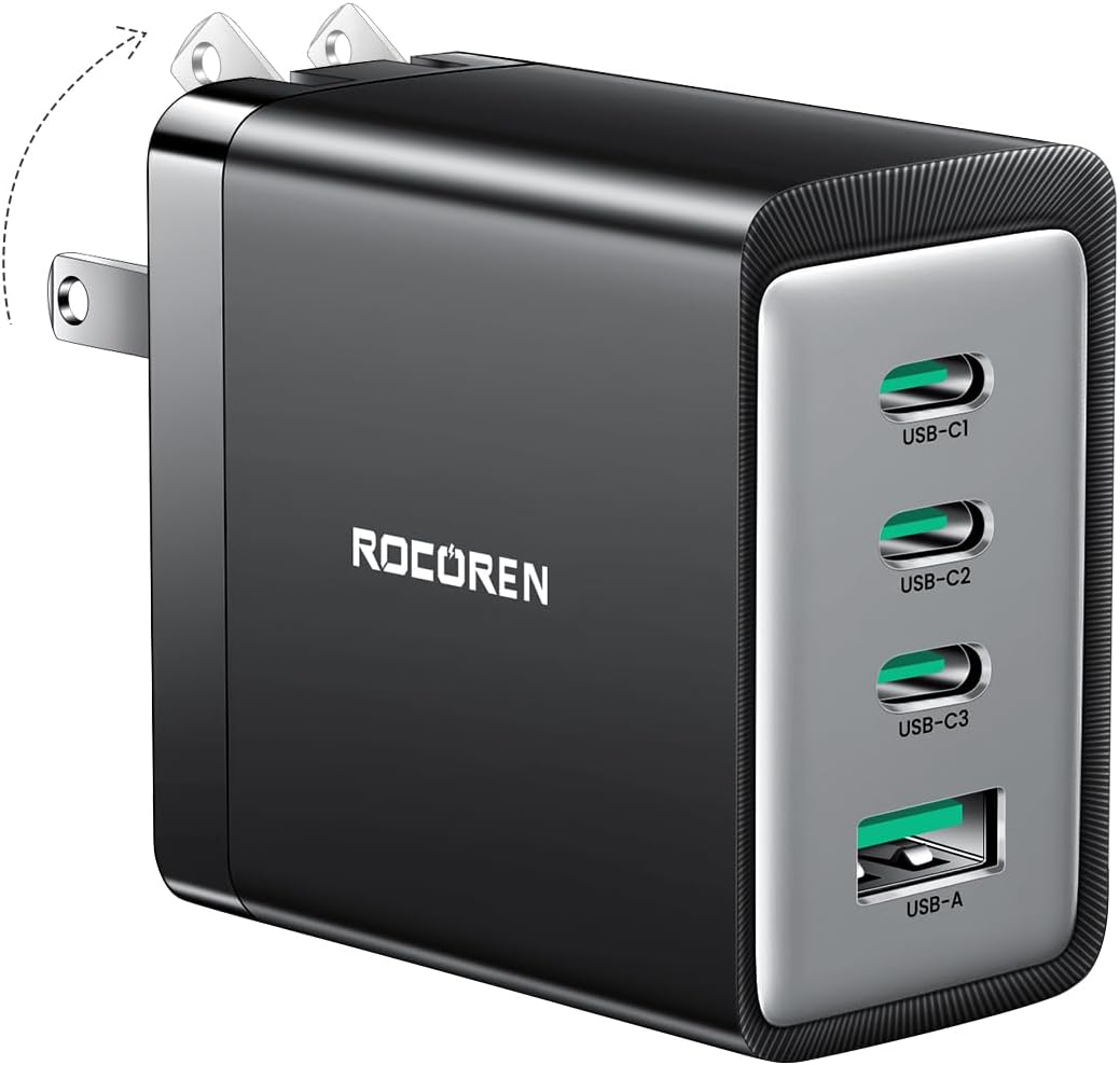 Amazon.com: Belkin 140W 4-Port GaN Wall Charger, Multi-Port Charger ...