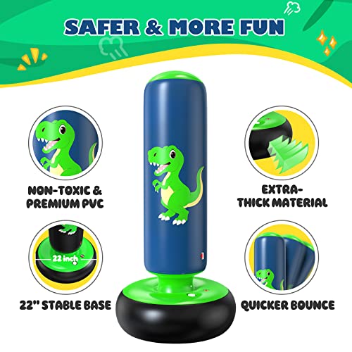 Snapklik.com : Inflatable Punching Bag, 48 Inch Stable Inflatable ...