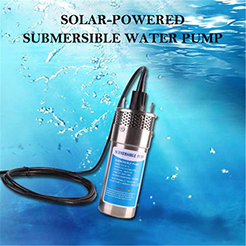 TOPQSC Stainless Steel Solar Submersible Pump 3.2GPM Deep Well Water DC ...