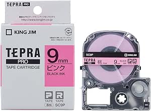 Amazon | キングジム テープカートリッジ テプラPRO 9mm SC9P ピンク | テープ | 文房具・オフィス用品