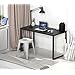 SHW Home Office Computer Desk, Black, 48-Inch (121 cm W x 60 cm D ...