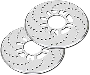 Amazon | WEIMALL 【2枚セット】ディスクブレーキ カバー ディスクブレーキローターカバー シルバー 4穴 5穴 | ブレーキローター | 車＆バイク