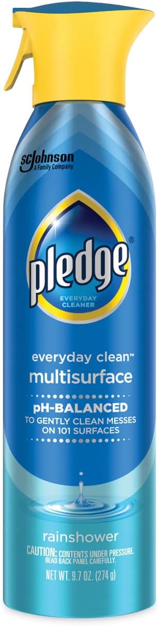 Amazon.com: Pledge® Multi-Surface Cleaner with Glade® Rainshower 9.7-Oz ...