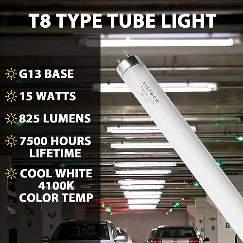 18 Inch F15T8/CW T8 15W Fluorescent Light Bulb Cool White for Philips ...