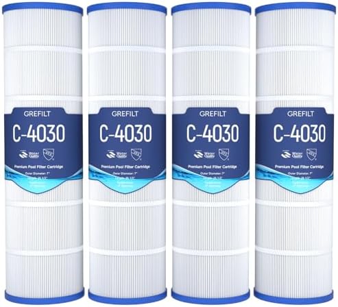 Amazon.com : Grefilt 4-Pack C4030 Pool Filter Cartridges, Compatible ...