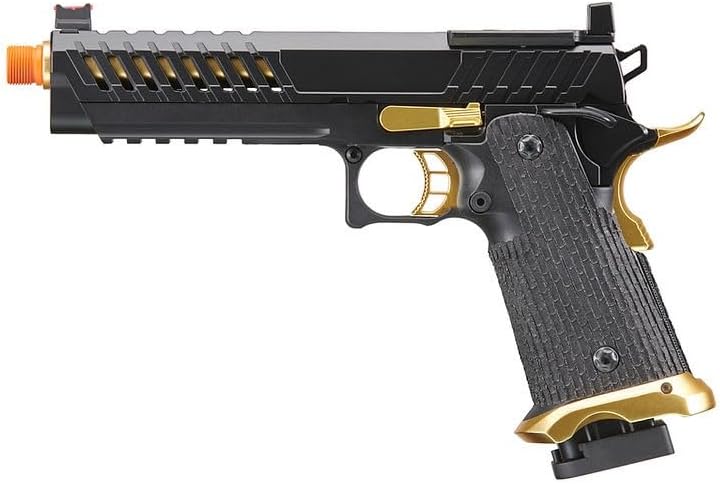 Amazon.com : LANCER TACTICAL Knightshade Gold Barrel Hi-Capa Gas ...