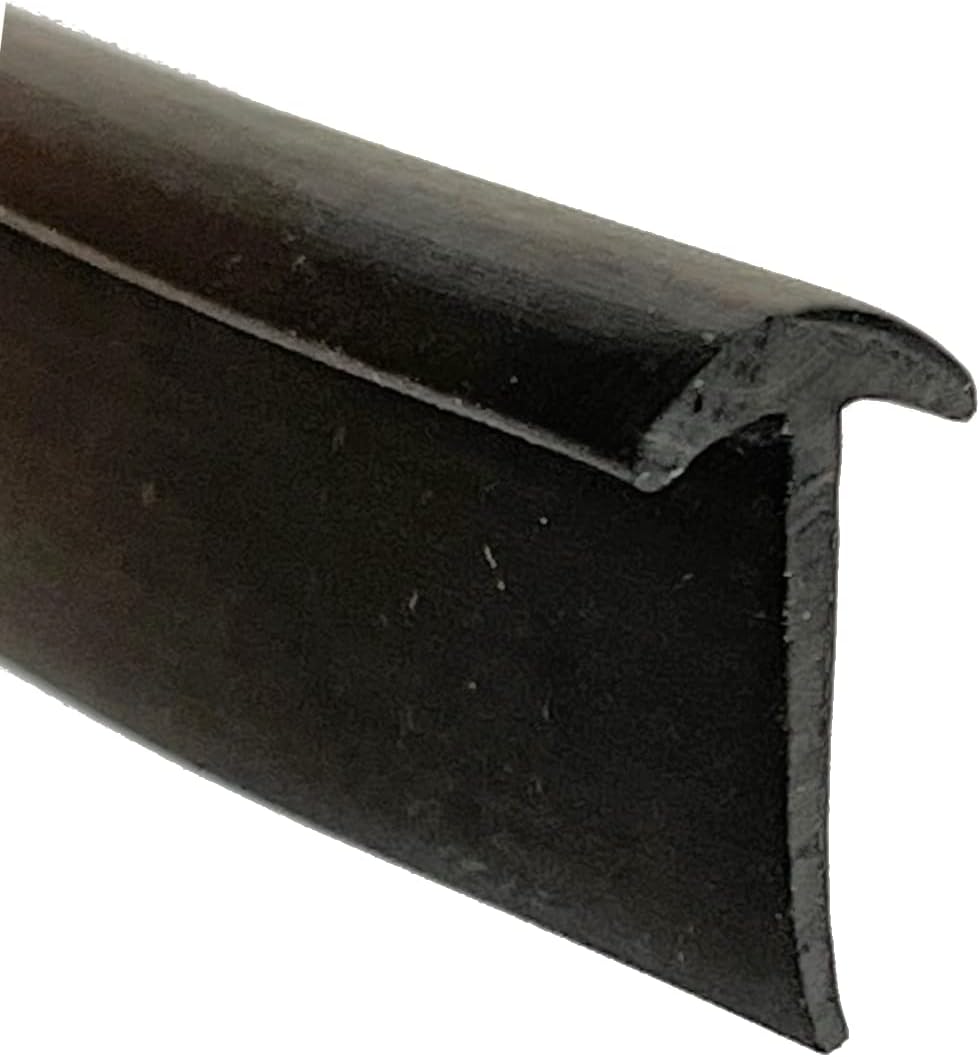 Flexible EPDM Black Rubber T Section T Shape Protector Trim 18mm x 10 ...