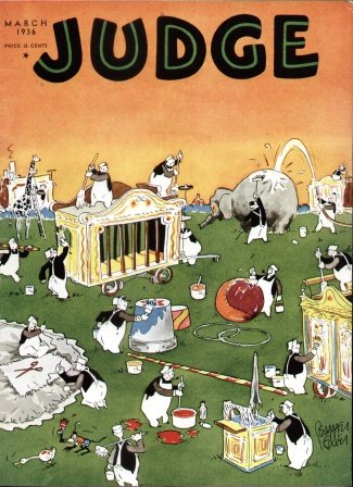 JUDGE MAGAZINE ( MARCH 1936) Volume 110, No. 2688: Shuttleworth, Jack ...