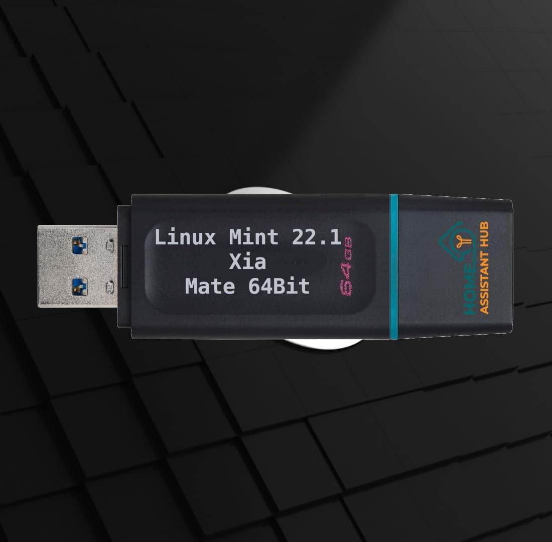 Linux Mint 22.1 « Xiaomi » – Clé USB 3.2 bootable 64 Go (USB-A) – Système en direct et support d ...
