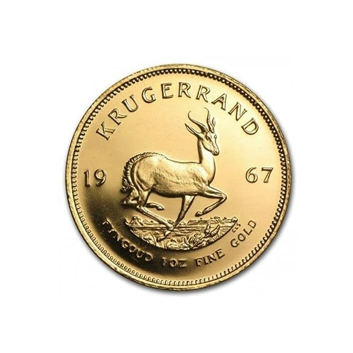 Buy 1oz Krugerrand 24ct Gold Plated 1967 South Africa Coin In A Slab ...