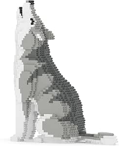 Amazon.com: JEKCA Wolf 01S | Animal Plastic Building Blocks | Age 14 ...