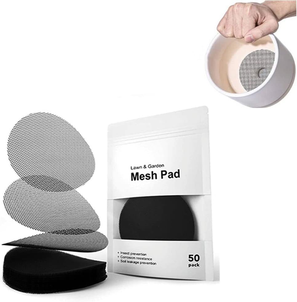 Amazon.com: GREGICH 50 Packs 4 Inch Flower Pot Hole Mesh Pad, Plastic ...