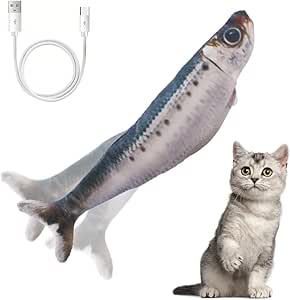 DONGKER Cat Flopping Fish Toy,3 Modes Realistic Interactive Cat ...