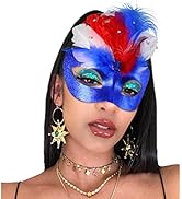 Amazon.com: Nicute Butterfly Masquerade Mask Gold Venetian Carnival ...