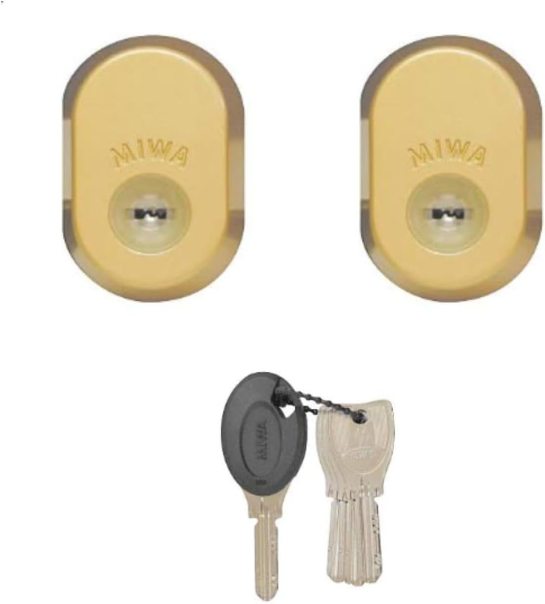 Amazon.co.jp: MIWA GAF + FE 交換用 ディンプルキー PSシリンダー 三協アルミ 新日軽 トステム リクシル 防犯 MCY-512 (ゴールド): DIY・工具・ガーデン