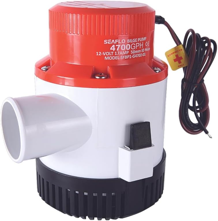 Amazon.com: Seaflo 4700 GPH 24v Heavy Duty Electric Bilge Pump (4700gph ...
