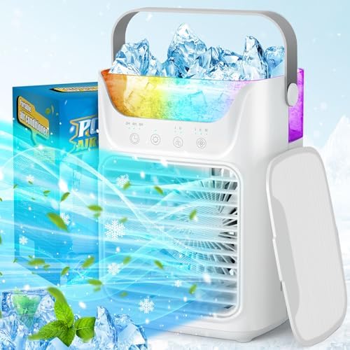 Amazon.com: Portable Air Conditioner Fan, Rechargeable Evaporative Air ...