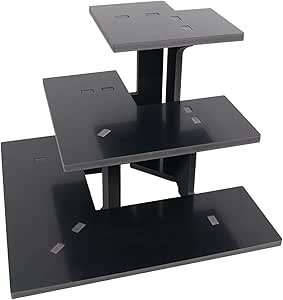 Luxinika 3-Tier Retail Table Risers Display Stand with Shelves for ...