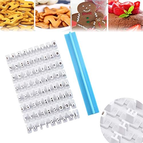Amazon.com: 40 Pcs Alphabet Cookie Cutters, Fondant Letter Cutters ...