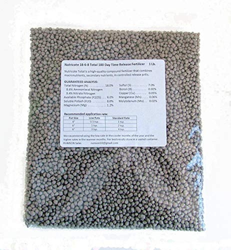 Amazon.com : Nutricote Total 18-6-8 180 Day 1 lb Time Release ...
