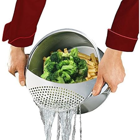 Amazon.com: Zoie + Chloe Pan Pot Spaghetti Strainer - Premium 18/10 ...