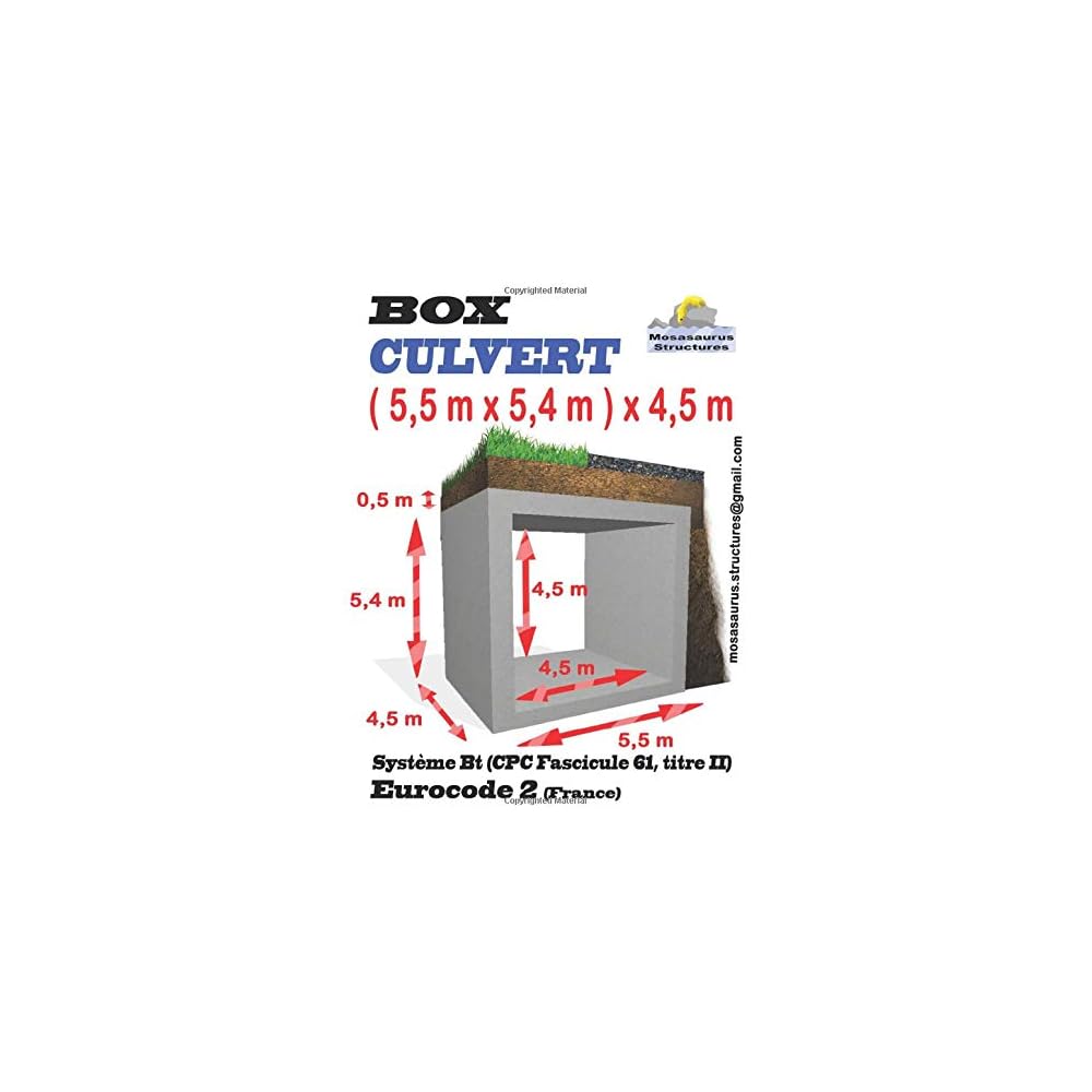 BOX CULVERT ( 5,5 m x 5,4 m ) x 4,5 m: Eurocode 2, Philippines | Ubuy