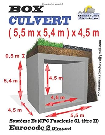 BOX CULVERT ( 5,5 m x 5,4 m ) x 4,5 m: Eurocode 2, Système Bt (CPC ...
