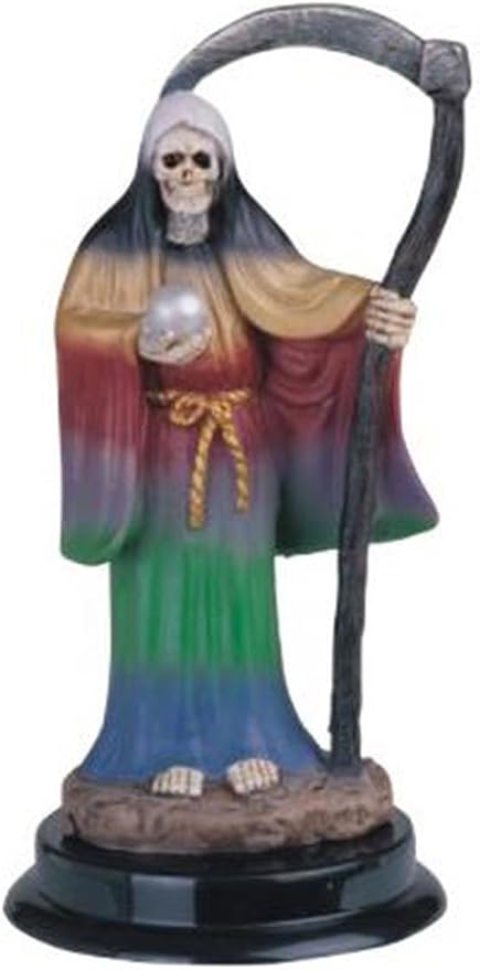 Amazon.com: 5 Inch Rainbow Santa Muerte Saint Death Grim Reaper Statue ...