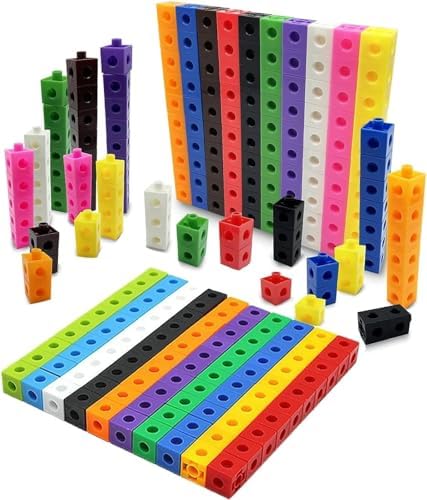 OSYA Math Manipulatives Counting Cubes, Math Linking Cubes Unifix Cubes ...