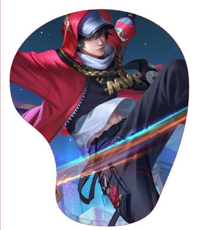 CLAIR TEK Gaming Mouse Pad Ergonomic Wrist Support, Memory Foam Cushion ...